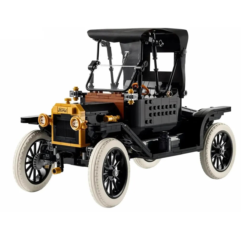 Конструктор Форд Модел Т Ford Model T , Винтажный коллекционный автомобиль, 1060 деталей, Совместим с Лего 11376