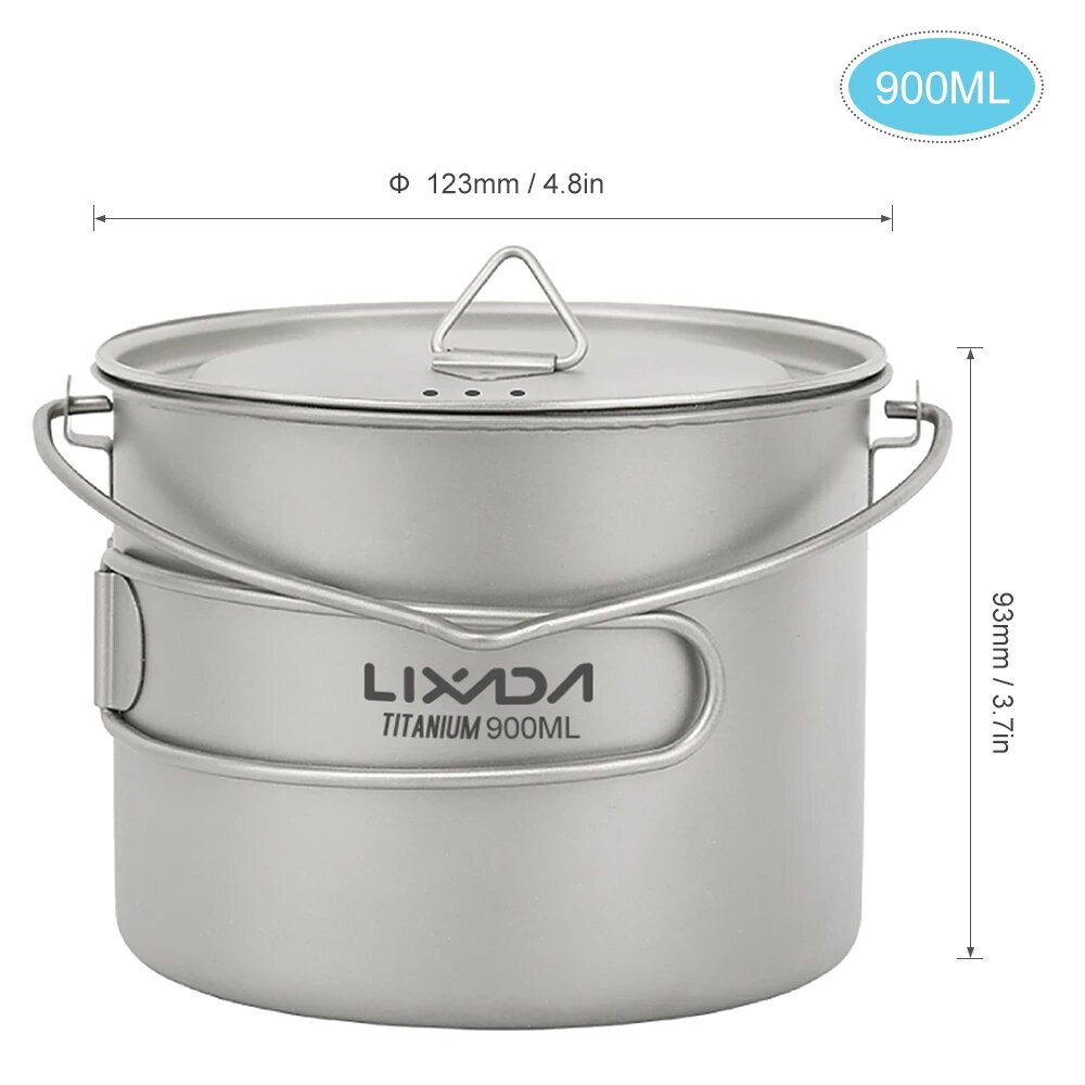 ЛIXADA кружка титановая 750/900/1100 мл 900ml