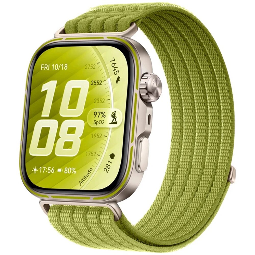 Нейлоновый ремешок для Huawei Watch Fit3/4Pro/5Pro Зеленый, For Huawei Fit 5, A field green