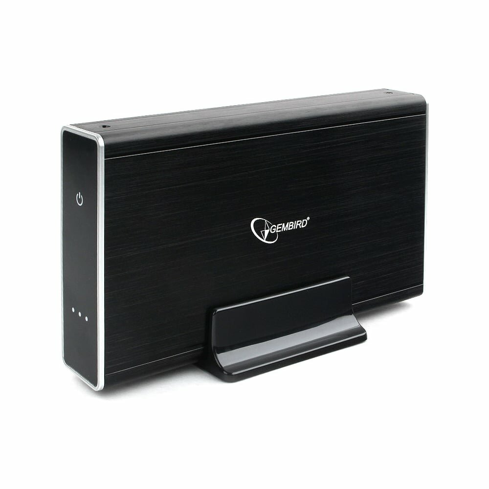 Внешний корпус Gembird 3.5 " USB 3.0 SATA HDD/SSD алюминий сенсорная кнопка черный EE3-U3S-80