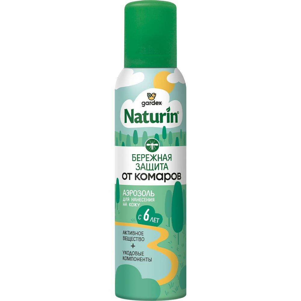 Аэрозоль от комаров Gardex Naturin бережная защита 150 мл N016