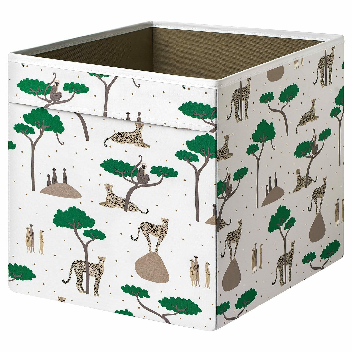 Коробка для хранения IKEA SANDLOPARE, гепард, 33x38x33 см 106.133.01