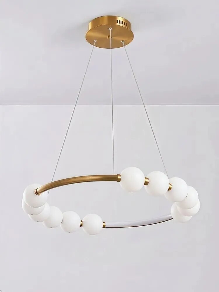 Люстра Youyili Lighting, LED, 40 Вт, трехцветный свет, простой стиль, размер D60CM — фото 1