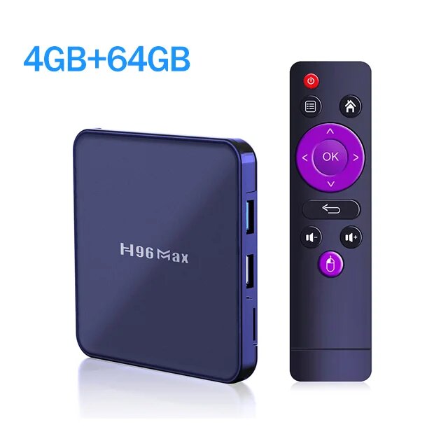 ТВ-приставка H96 Max Android 12, 4G+64G, AU-штекер