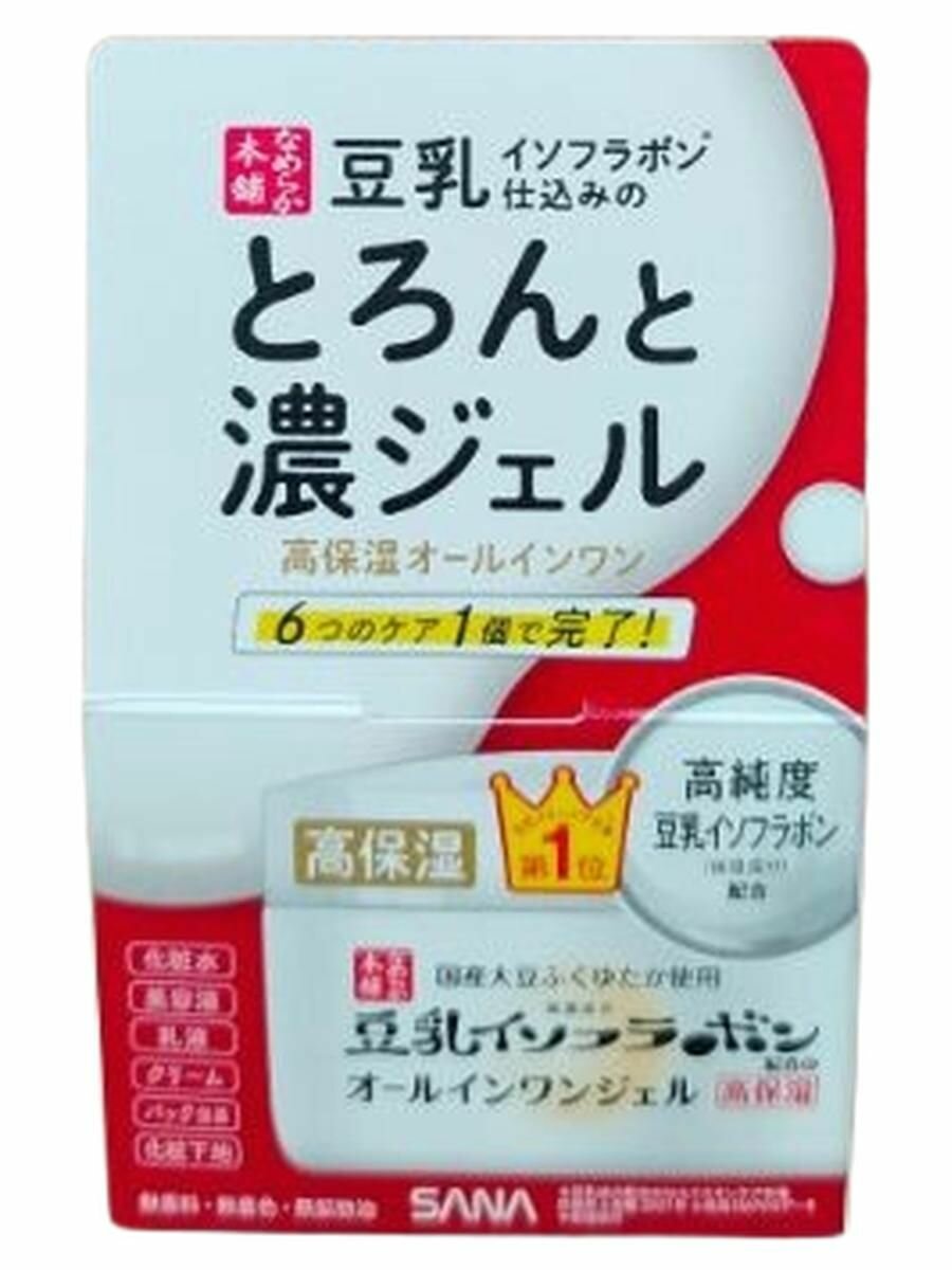 Sana Soy Milk Gel Cream Крем-гель 6 в 1 глубоко увлажняющий с изофлавонами сои, 100 г