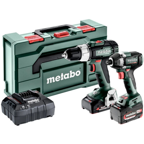 Набор инструментов Metabo 18 В: SB 18 L + SSD 18 LT 200 BL, с 2 АКБ 4 и 2 Ач + ЗУ, X