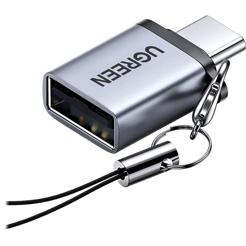 Переходник Ugreen US270, серый, Type-C на USB 3.0