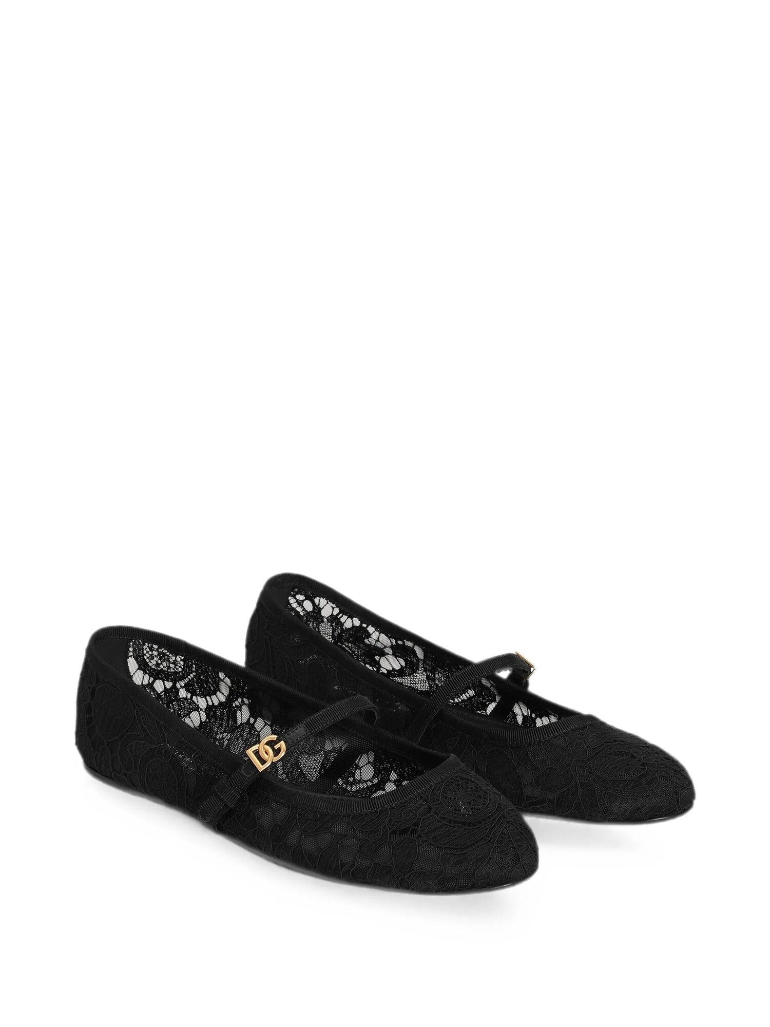 Балетки DOLCE & GABBANA Lace ballet flats, размер 40.5 EU — фото 1
