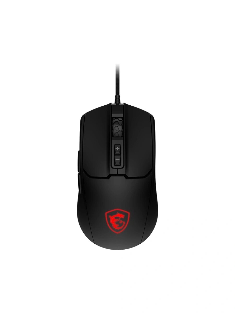 Мышь оптическая MSI Forge GM100 черный/красный 6400dpi USB (S12-0402310-HH9)
