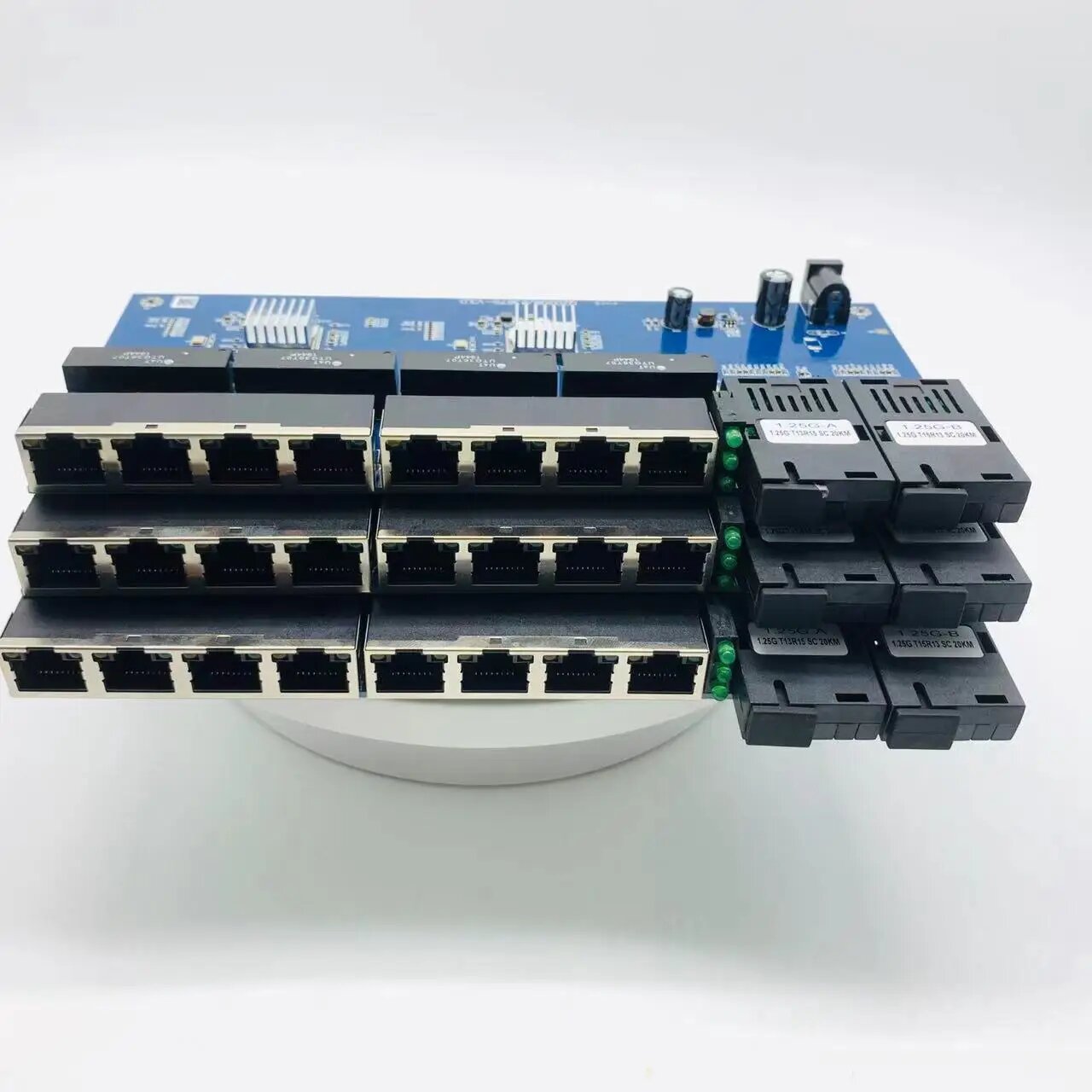 Медиаконвертер оптоволоконный Gigabit, Цвет: 2F8E, 5шт