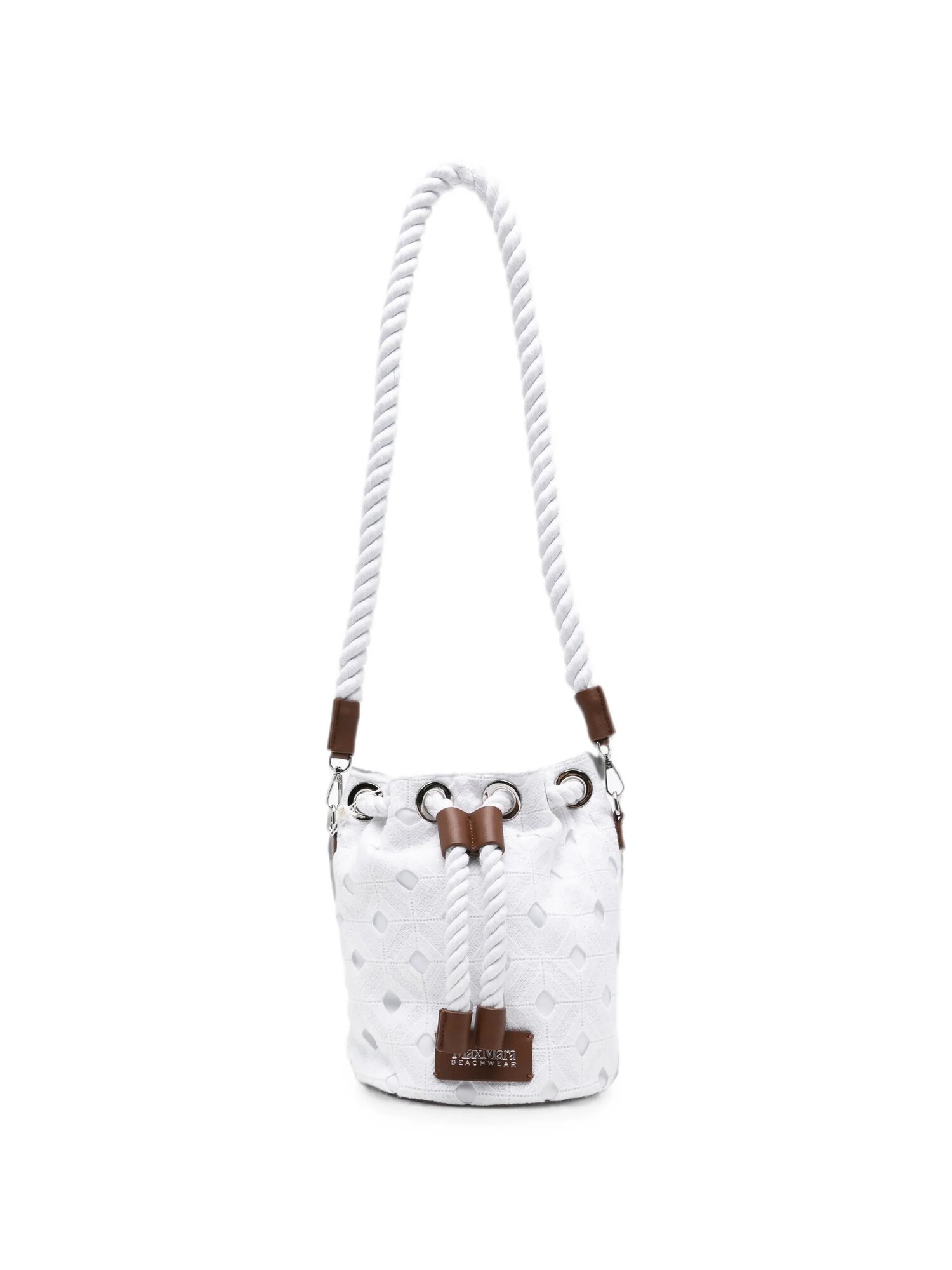 Сумка Rope-detail floral-lace bucket bag