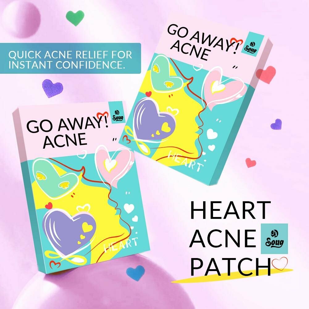 Красочные наклейки от прыщей Soug Heart