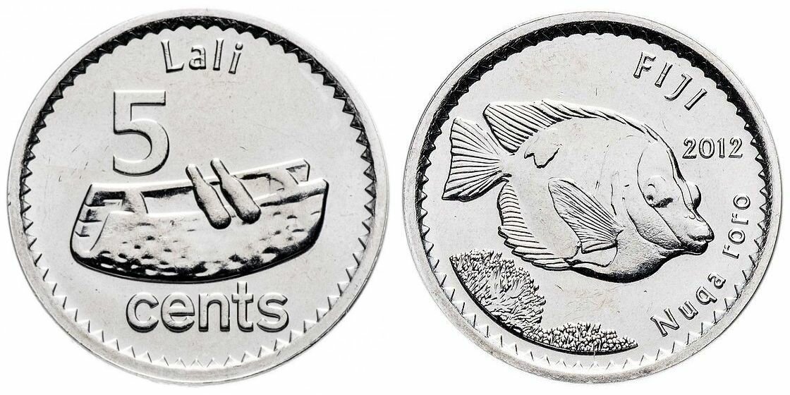 Фиджи 5 центов, 2012 - 2022 Сигана UNC