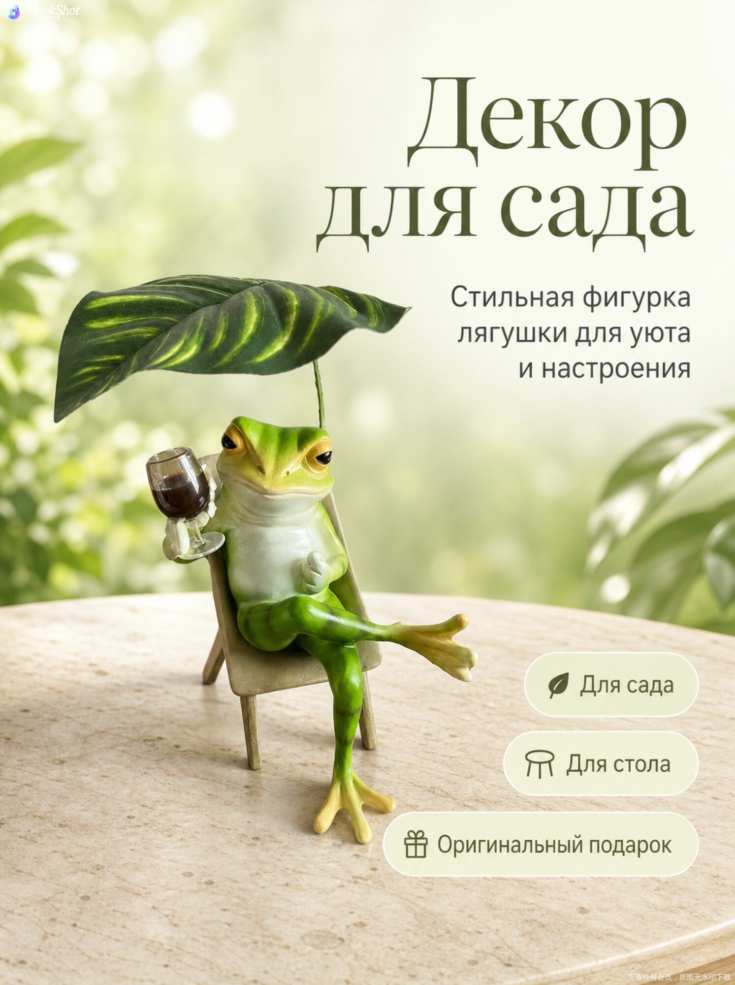 Фигурка садовая, Фигуры садовые, Искусственные материалы, Декоративные элементы для сада
