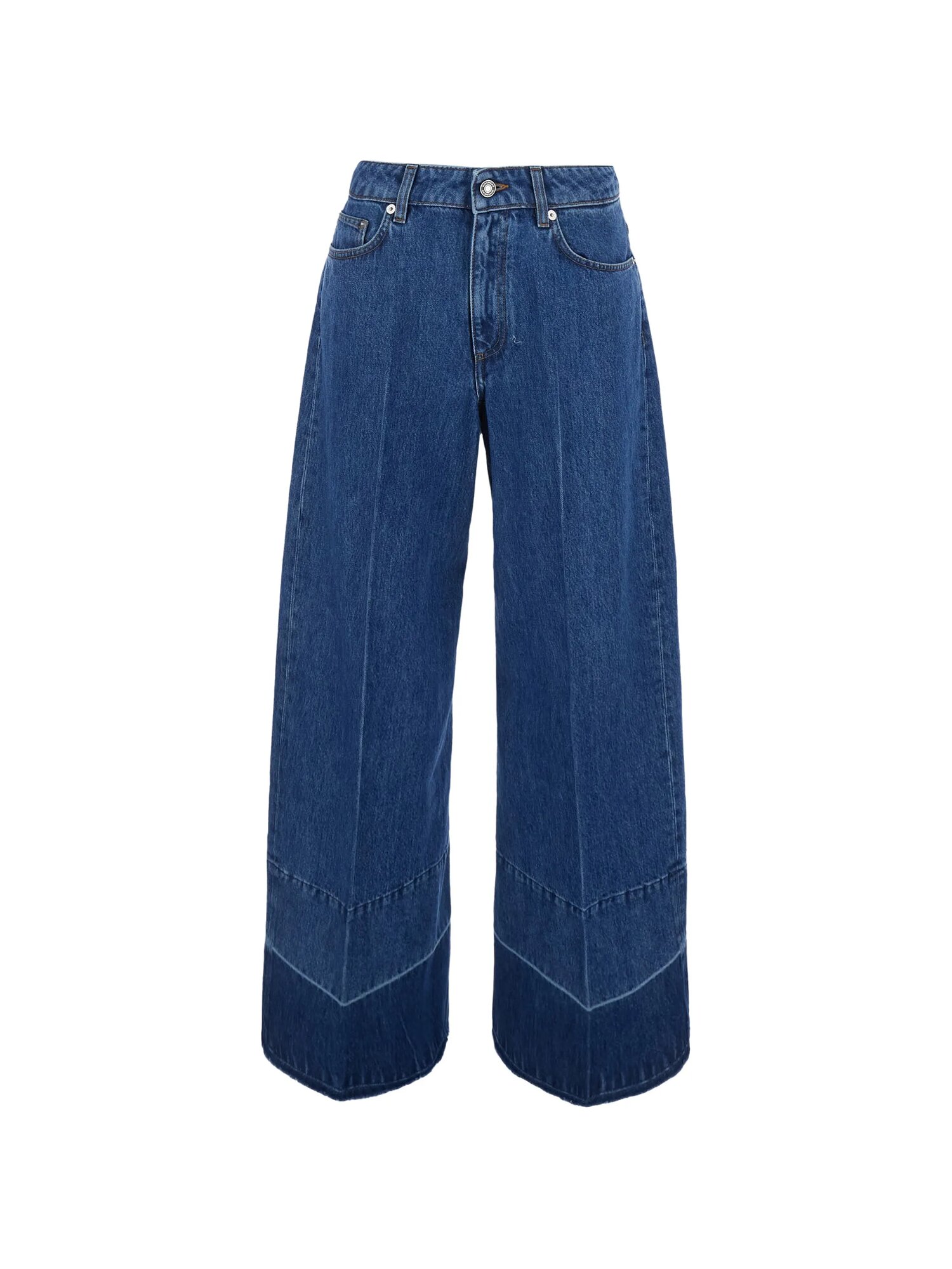 Джинсы Chevron-stitch wide-leg jeans 