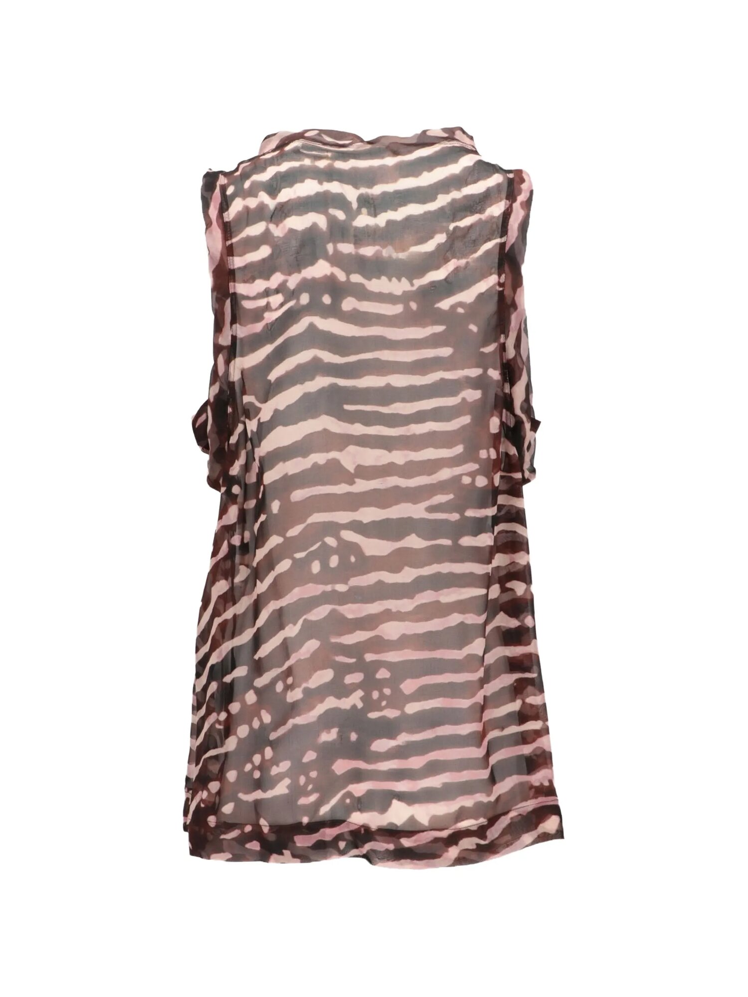 Топ Tom Ford Zebra-print sleeveless top, размер 38 EU, коричневый — фото 1