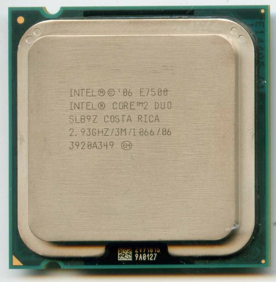 Процессор Socket-775 Intel Core 2 Duo E7500 2.93/3М/1066 SLB9Z COSTA RICA