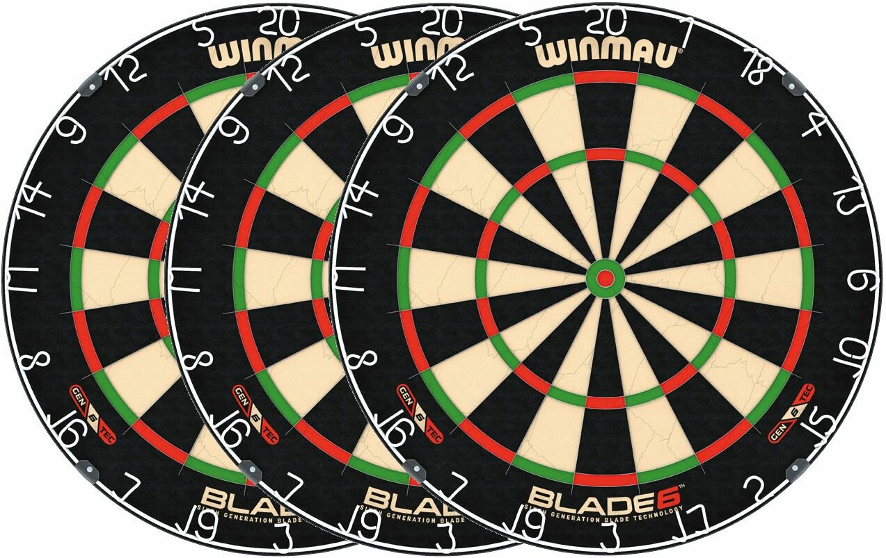 Набор из 3-х мишеней для Дартс WINMAU BLADE 6 (Профессиональный уровень)