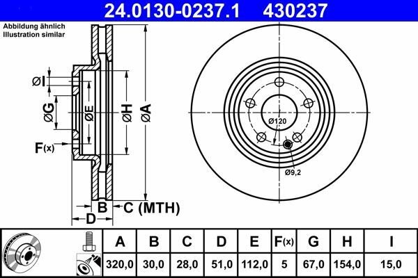 24013002371 Диск тормозной MB 12- передн.320мм (мин. 2 шт.)