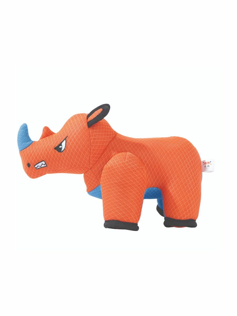 Игрушка M-Pets "Носорог", для собак, мягкий, суперпрочный, 30x15x21 см