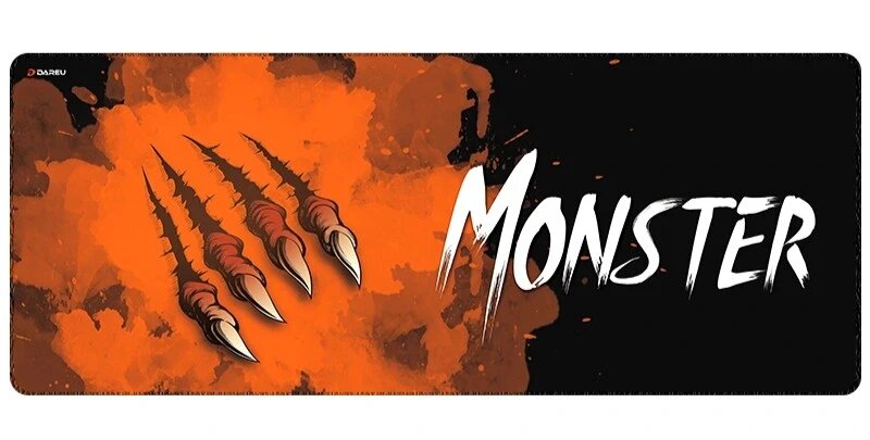 Коврик Dareu Monster (XL) разноцветный, 1000 мм x 400 мм x 4 мм, фэнтези