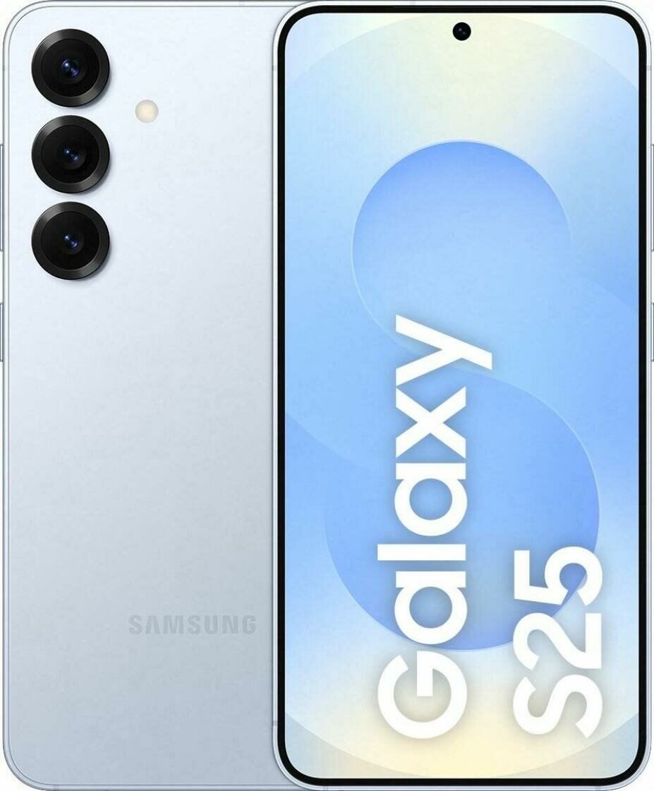 Смартфон Samsung Galaxy S25 5G, 12/128Gb, nano SIM+eSIM, Ice Blue (Голубой)