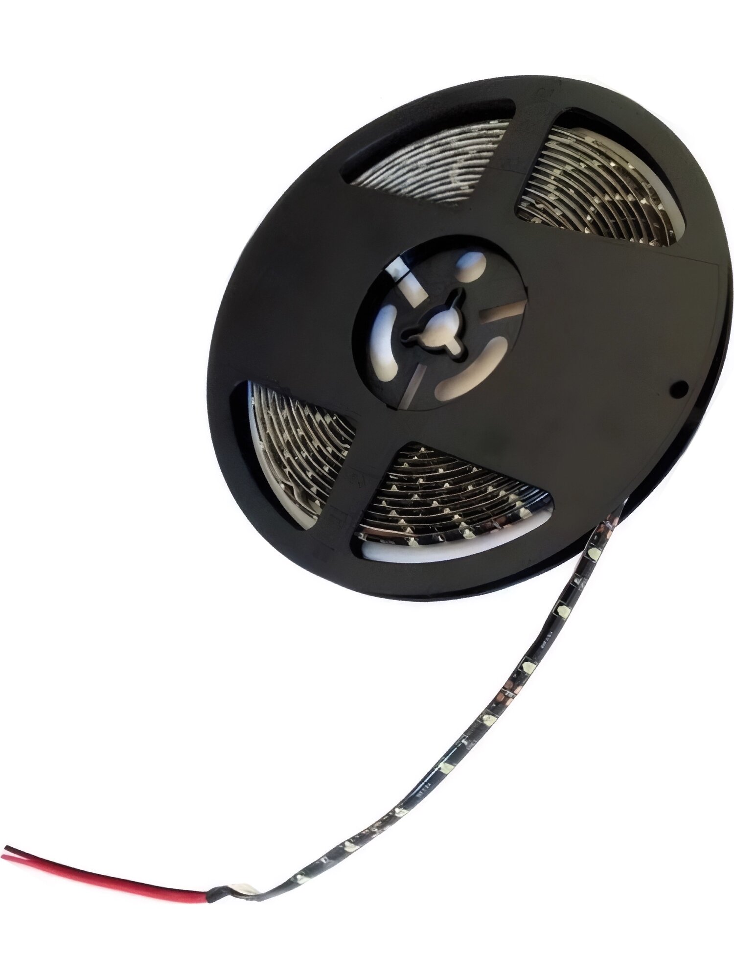 Диодная лента SL-B10300L (35-28-300SMD-5м) черная лента, белый цвет