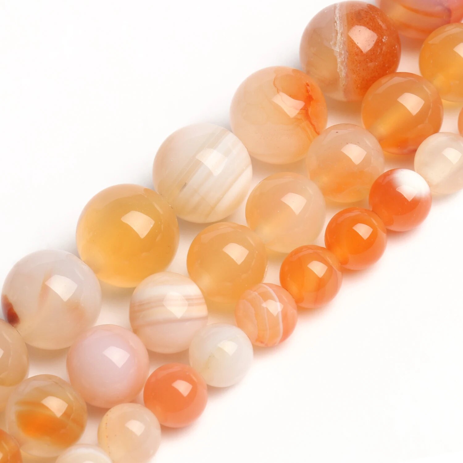 Бусины из розового кварца, нефрита и агата GMB724 6mm approx 61pcs, botswana agate