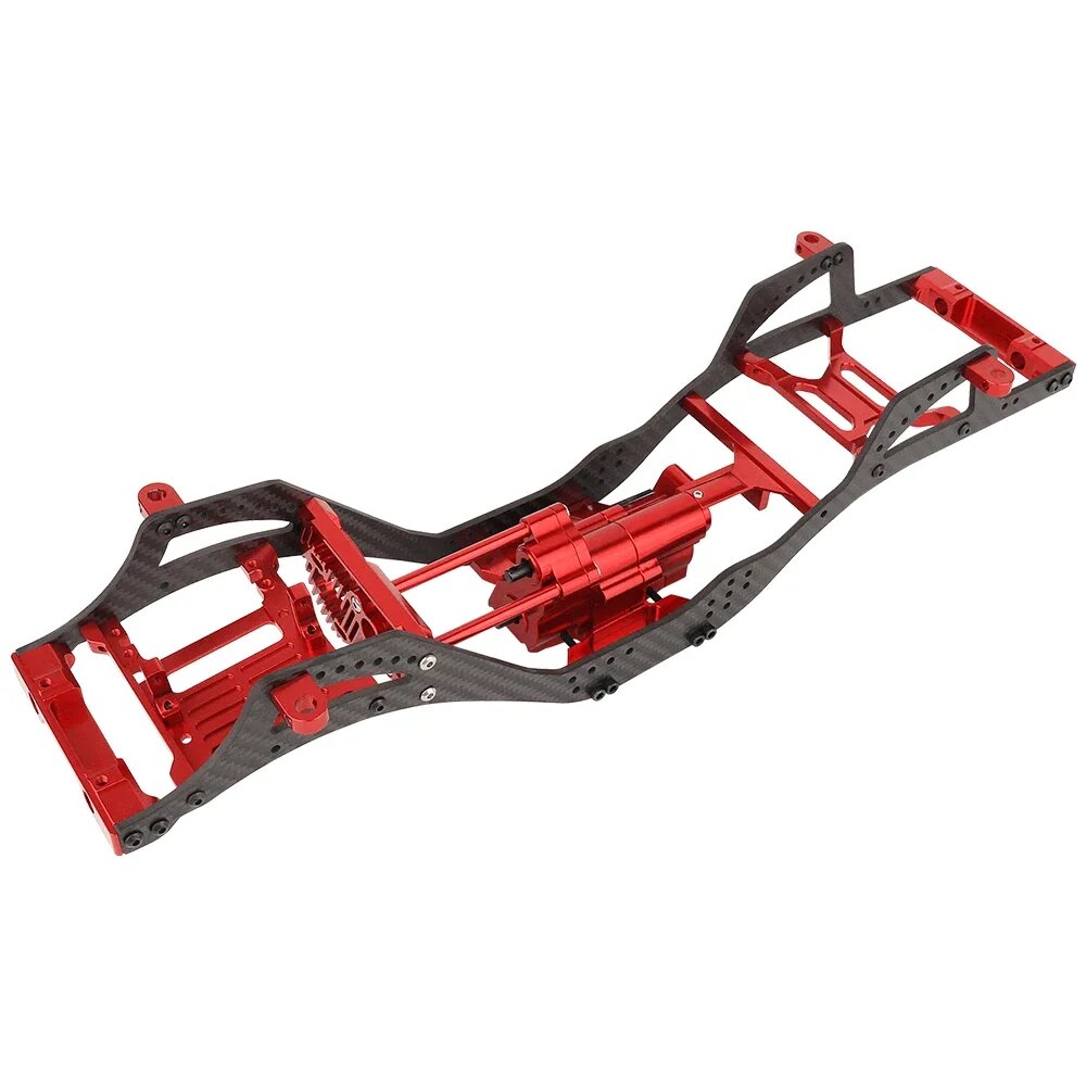 Металлический карбоновый шасси для Axial SCX10 Pro Crawler Chassis Car Frame R