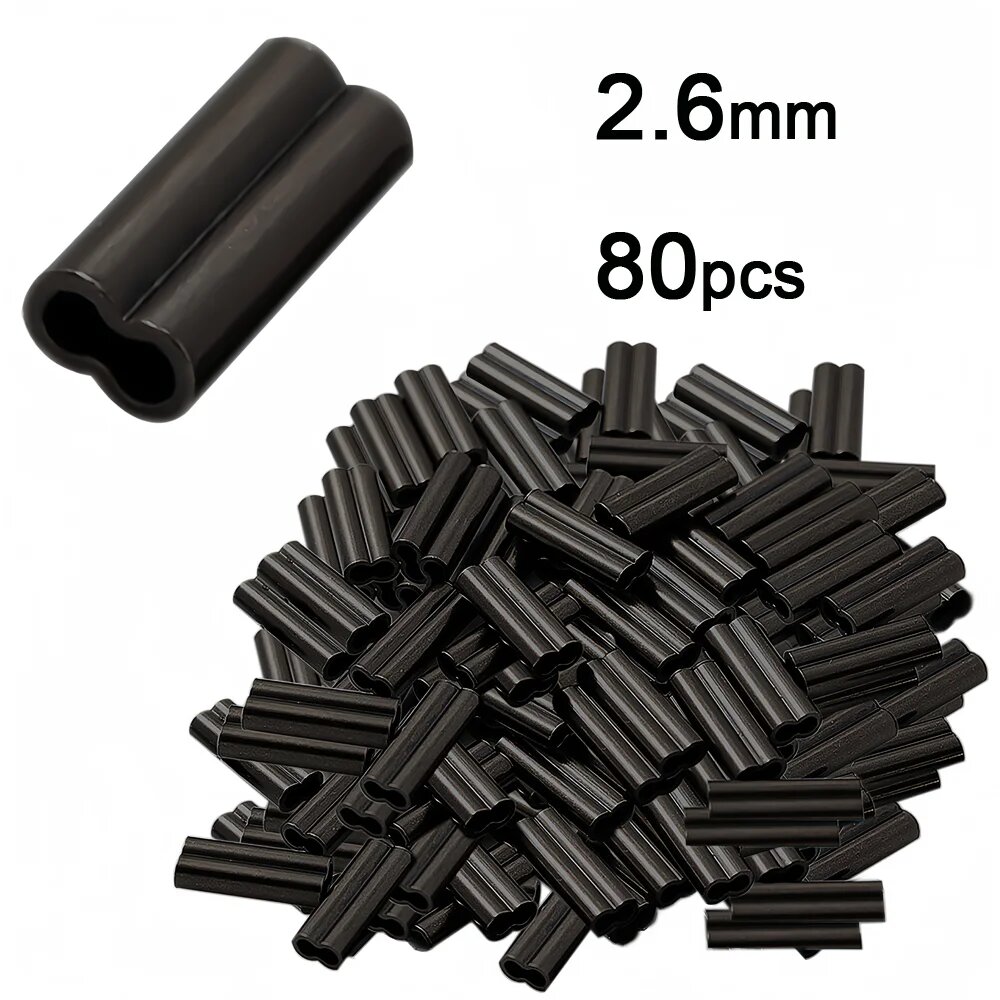 Aventik Обжимные рукава для рыбалки, медные, 100 шт. Black 2.6