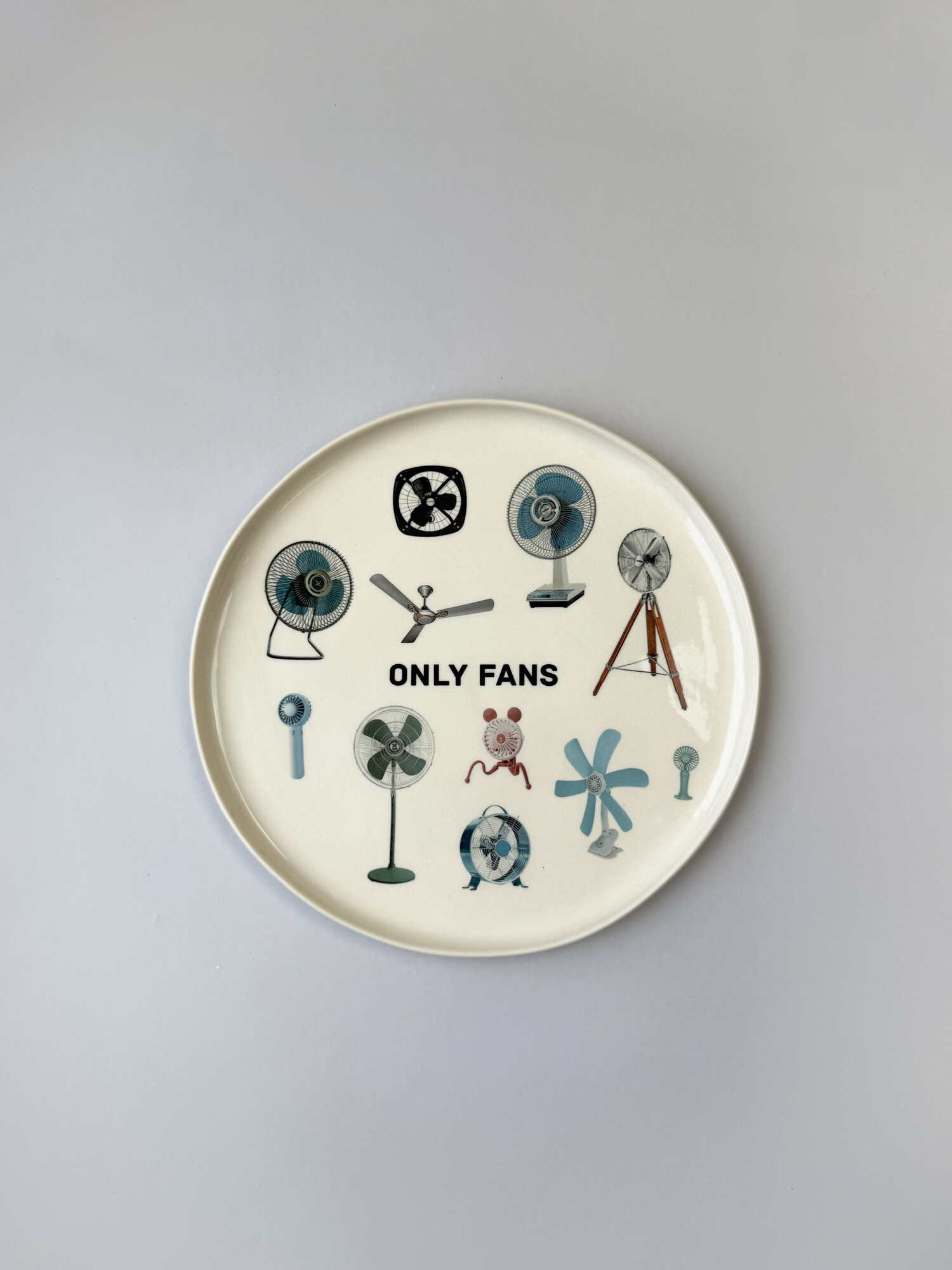 Тарелка MOROZ CERAMICS «Вентиляторы», керамика, ручная работа, 21.5см
