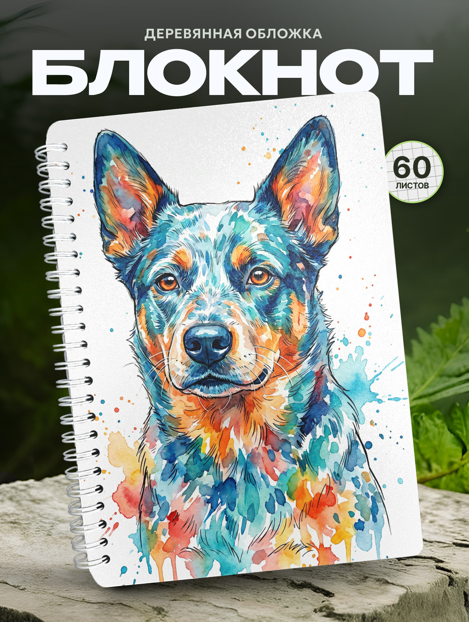 Блокнот Wood-book "австралийский хилер", A5, твердая обложка, лхдф