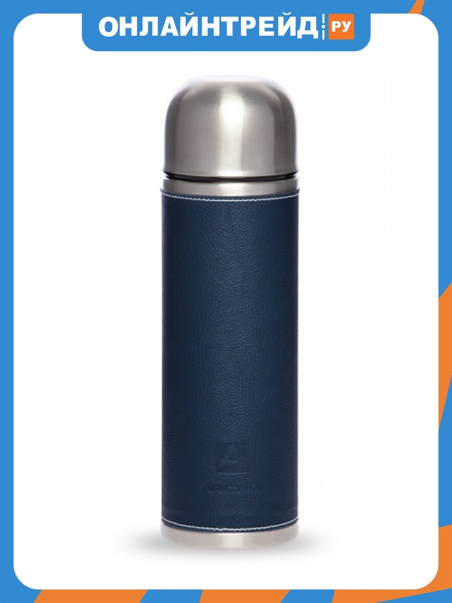 Термос Арктика с узким горлом 108-1000 синий, 1л, 28ч