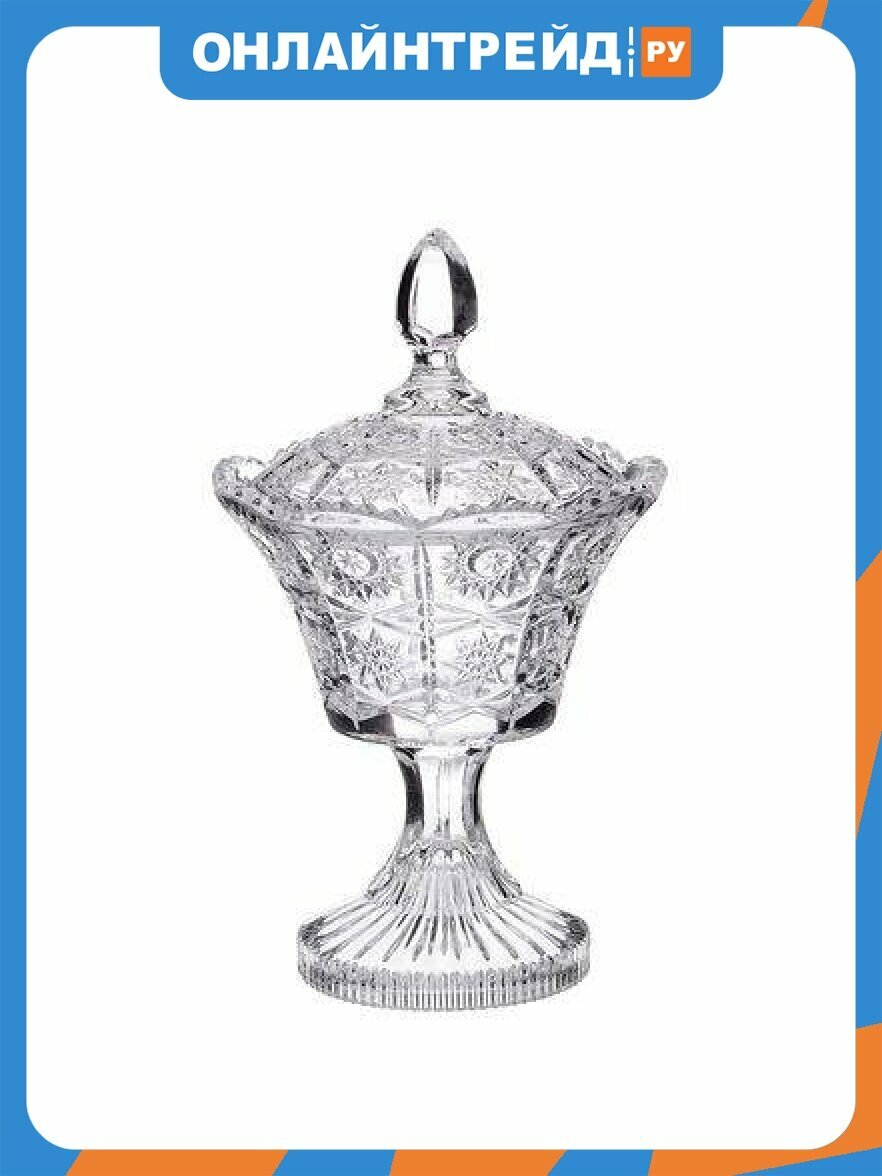 Конфетница на ножке Lefard "muza crystal" 12x12x20 см.
