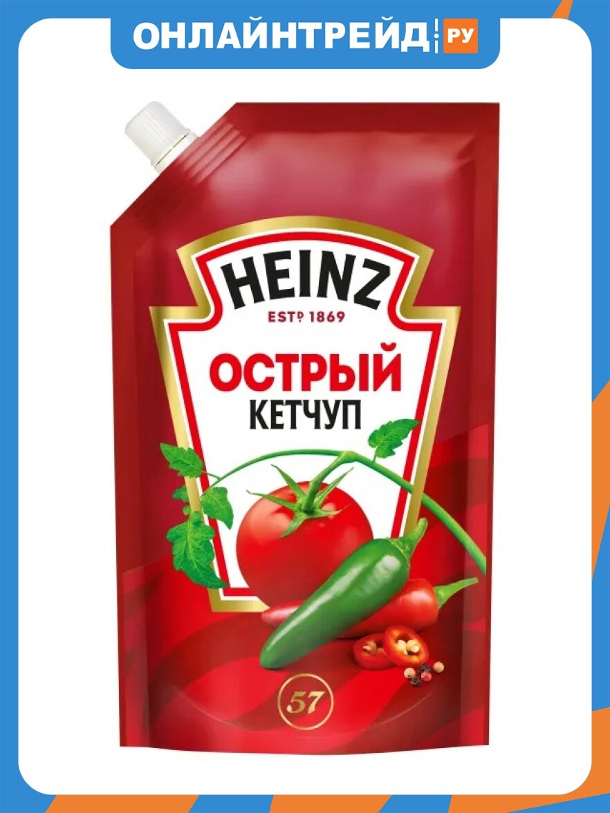 Кетчуп Heinz Острый дой-пак 320 г