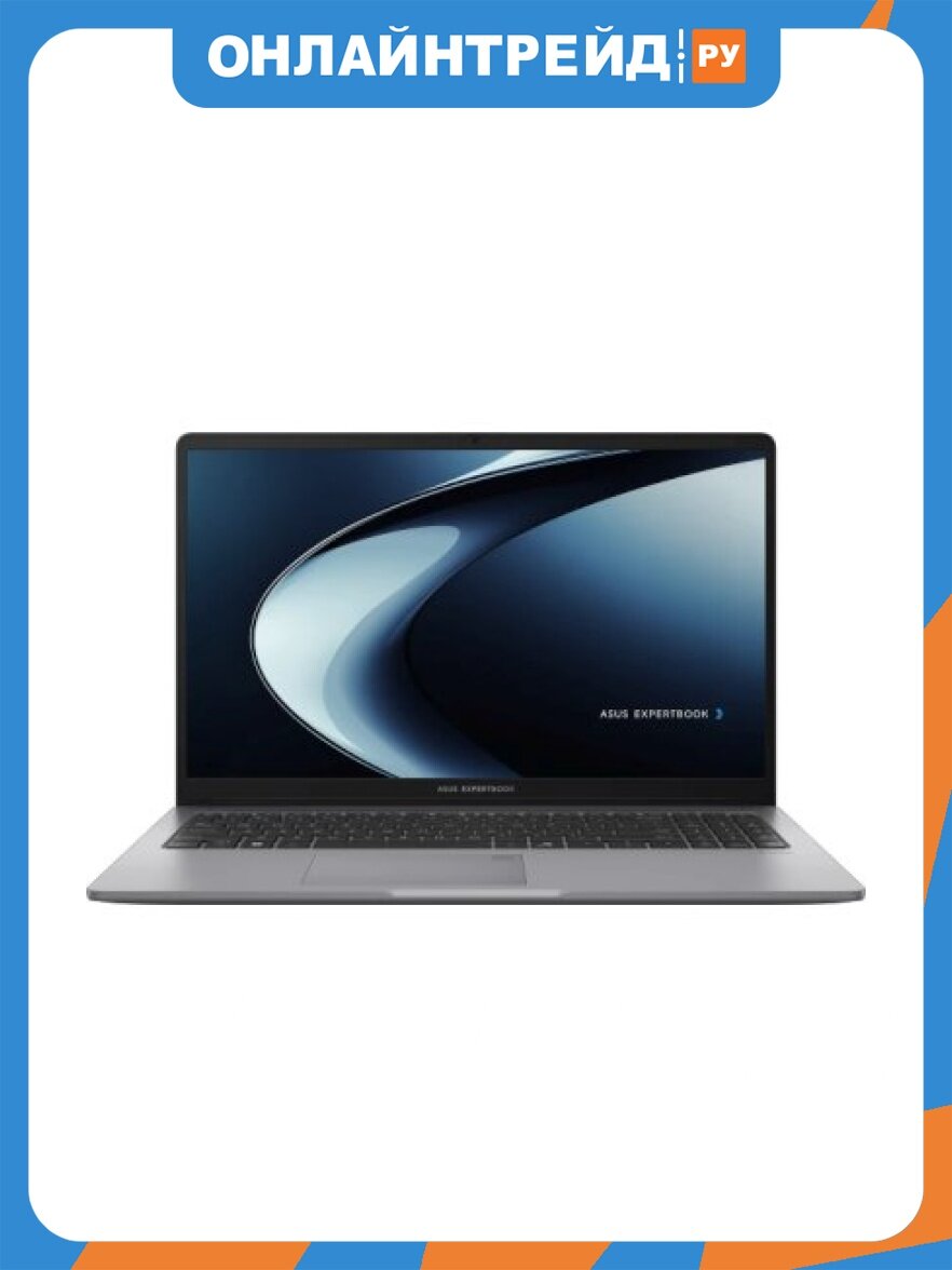 Ноутбук Asus ExpertBook PM1503CDA-S70595 15.6", WVA, AMD Ryzen 5 150 3.3ГГц, 6-ядерный, 16Gb DDR5, 512Гб SSD, AMD Radeon 660M, DOS, серый (90NX09D1-M00PH0)