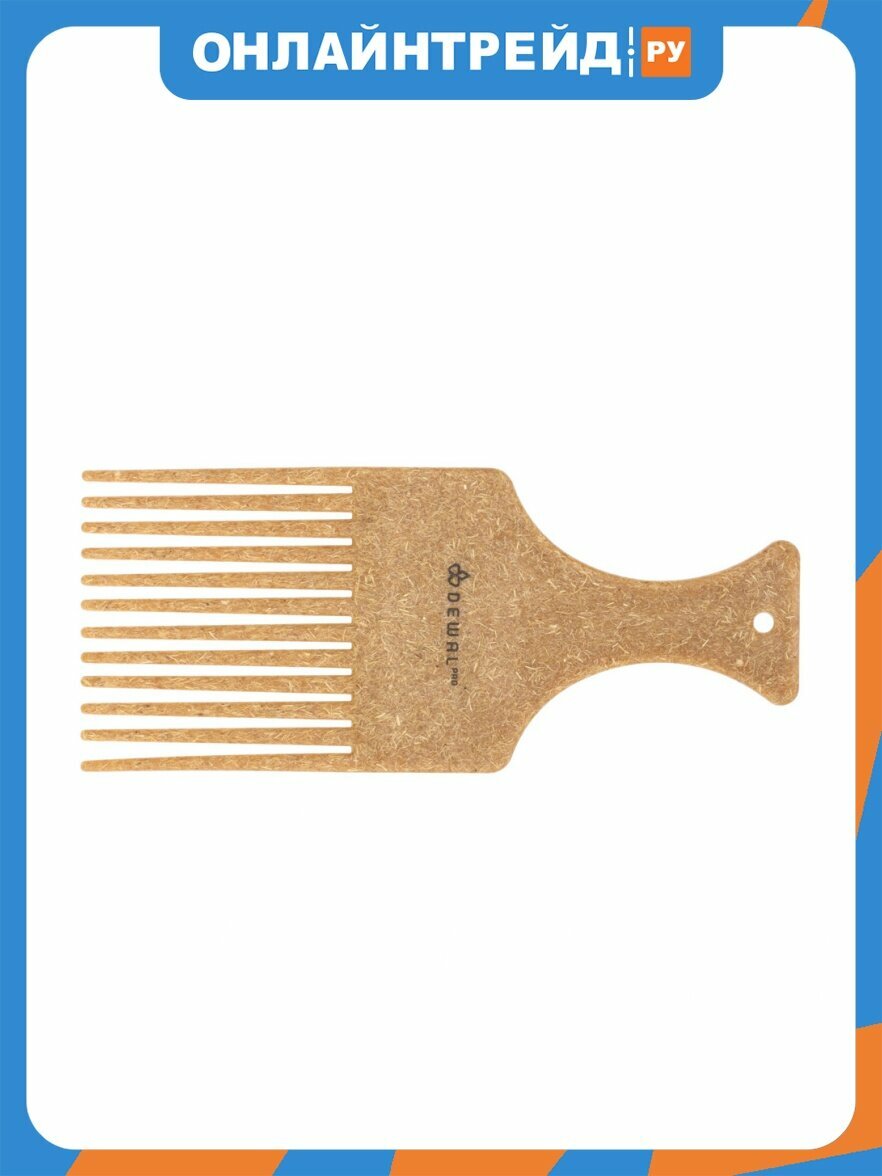 Гребень Dewal Professional DEWAL ECOLOGY c ручкой, бежевый