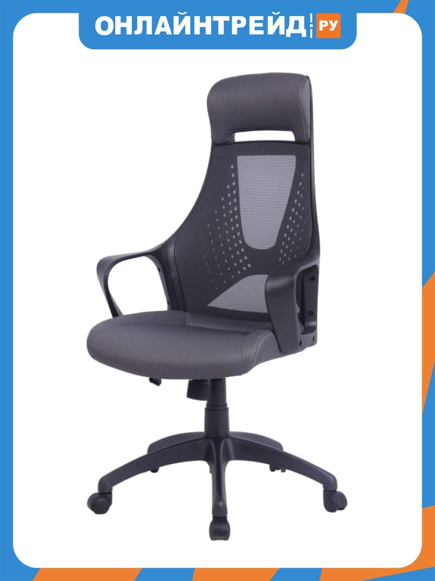 Кресло руководителя Easy Chair BN_Hg_EChair-578 TC сетка/ткань черный, пластик черный