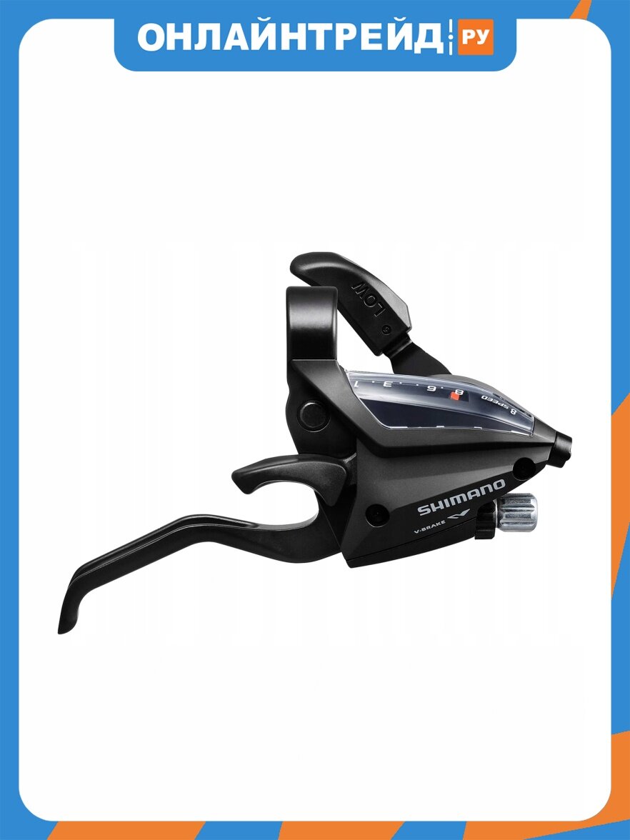 Переключатель задний Shimano ASTEF5004RC8ALC 2-8018 шифтер+торм. ручка, 8ск. прав, трос, черный