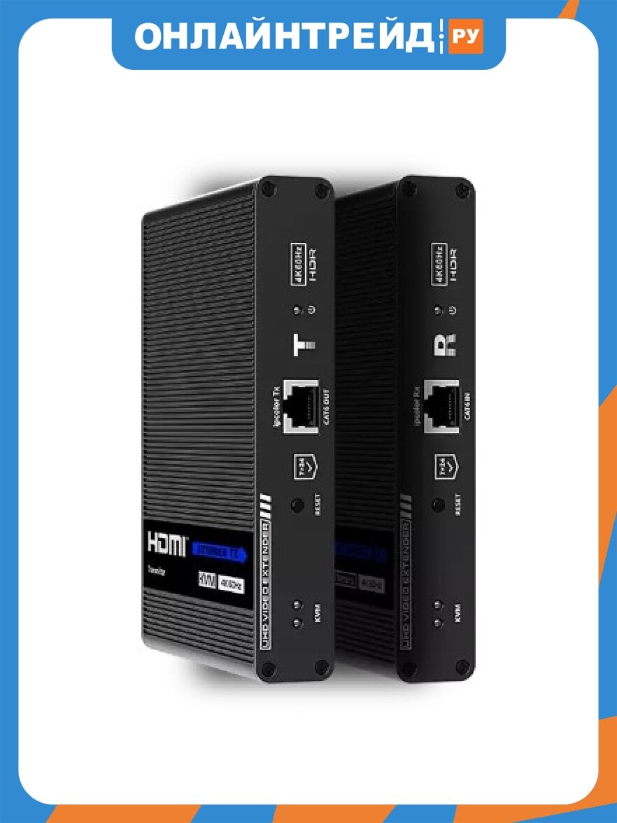 Удлинитель Lenkeng KVM HDMI, 4K, HDMI 2.0, CAT5e/6 до 40/70 метров, проходной HDMI LKV676KVM-PI (LKV676KVM-PI)