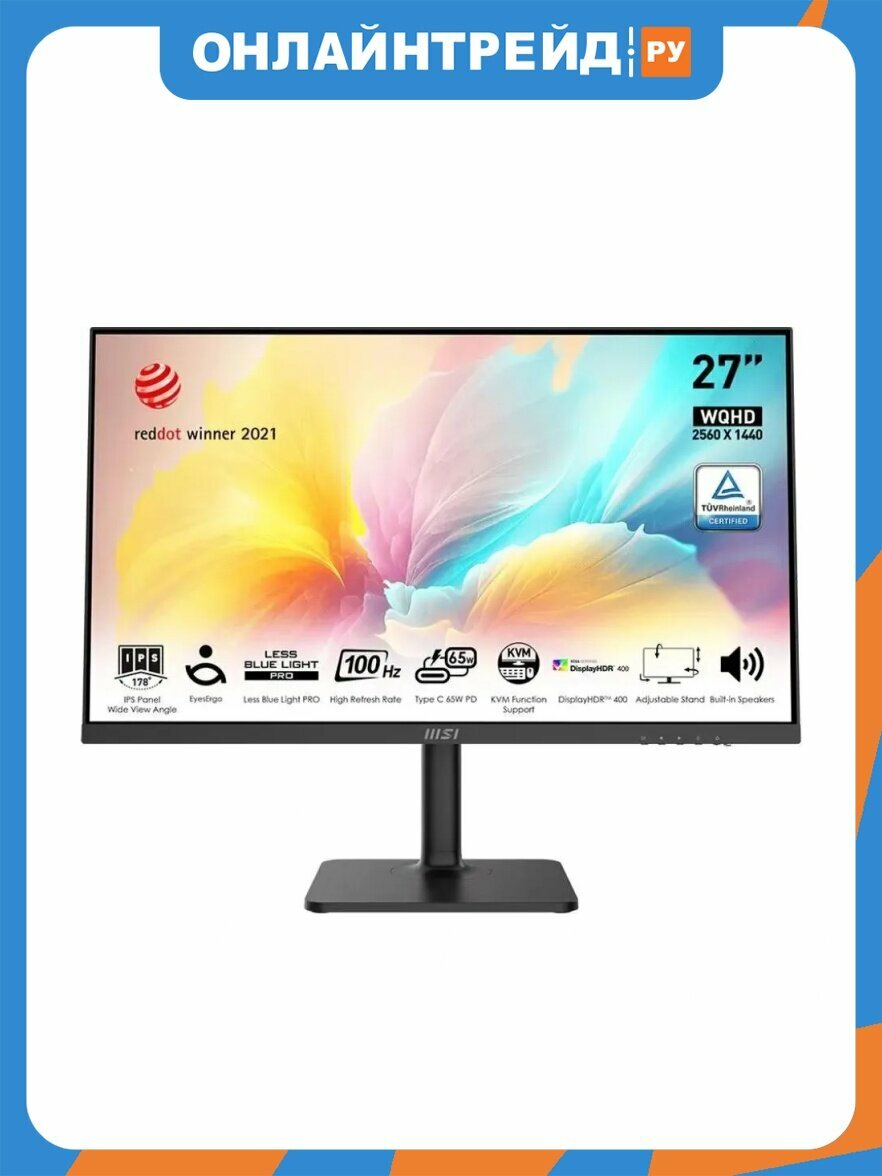 Монитор Msi Modern MD272QXP 27" Black