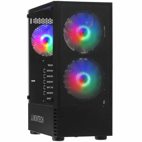 Компьютерный корпус MONTECH X2 MESH (X2 (B)) черный - Midi Tower, ATX, USB 2.0 Type-A, USB 3.2 Gen 1 Type-A
