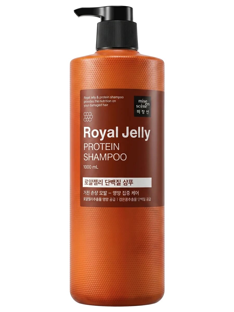 Mise En Scene Восстанавливающий протеиновый шампунь для волос Royal Jelly Protein Shampoo 1000 мл