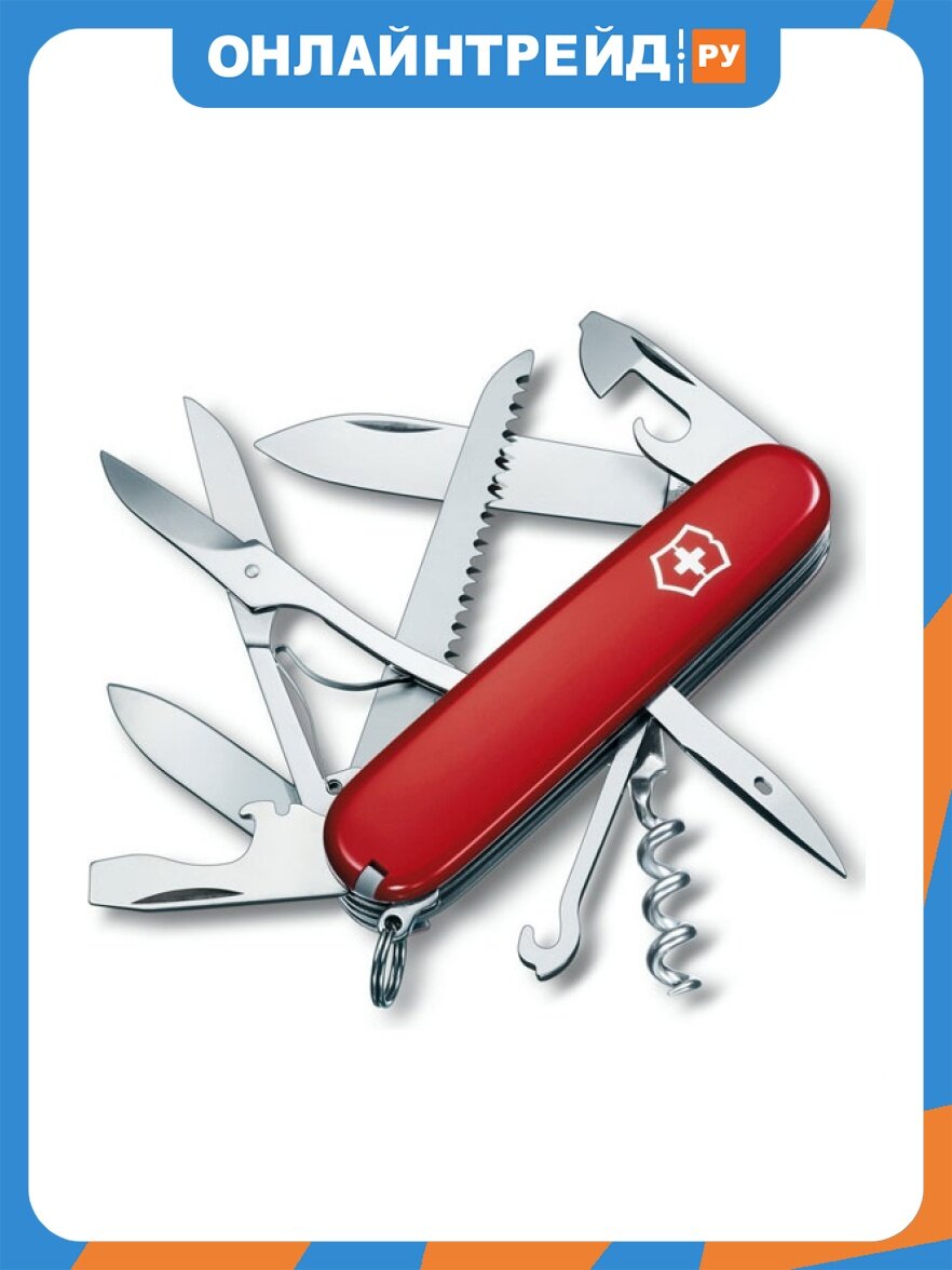 Нож Victorinox 1.3713 HUNTSMAN, 91 мм, красный