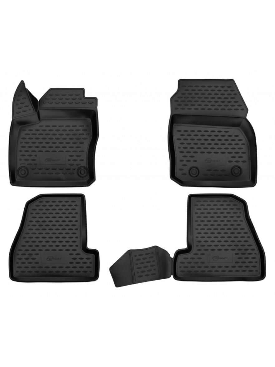 Коврики 3D в салон Format® FORMAT для FORD Focus 3 (2015-н. в.) полиуретан повышенной износостойкости (FORMAT.3D1671210k)
