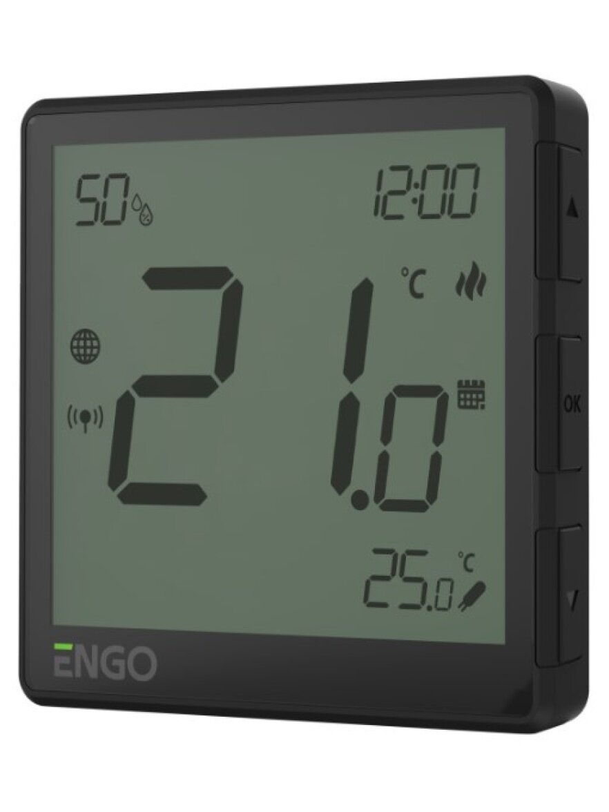 Терморегулятор Salus Controls ENGO EONE230B, с модулем Zigbee, черный — фото 1
