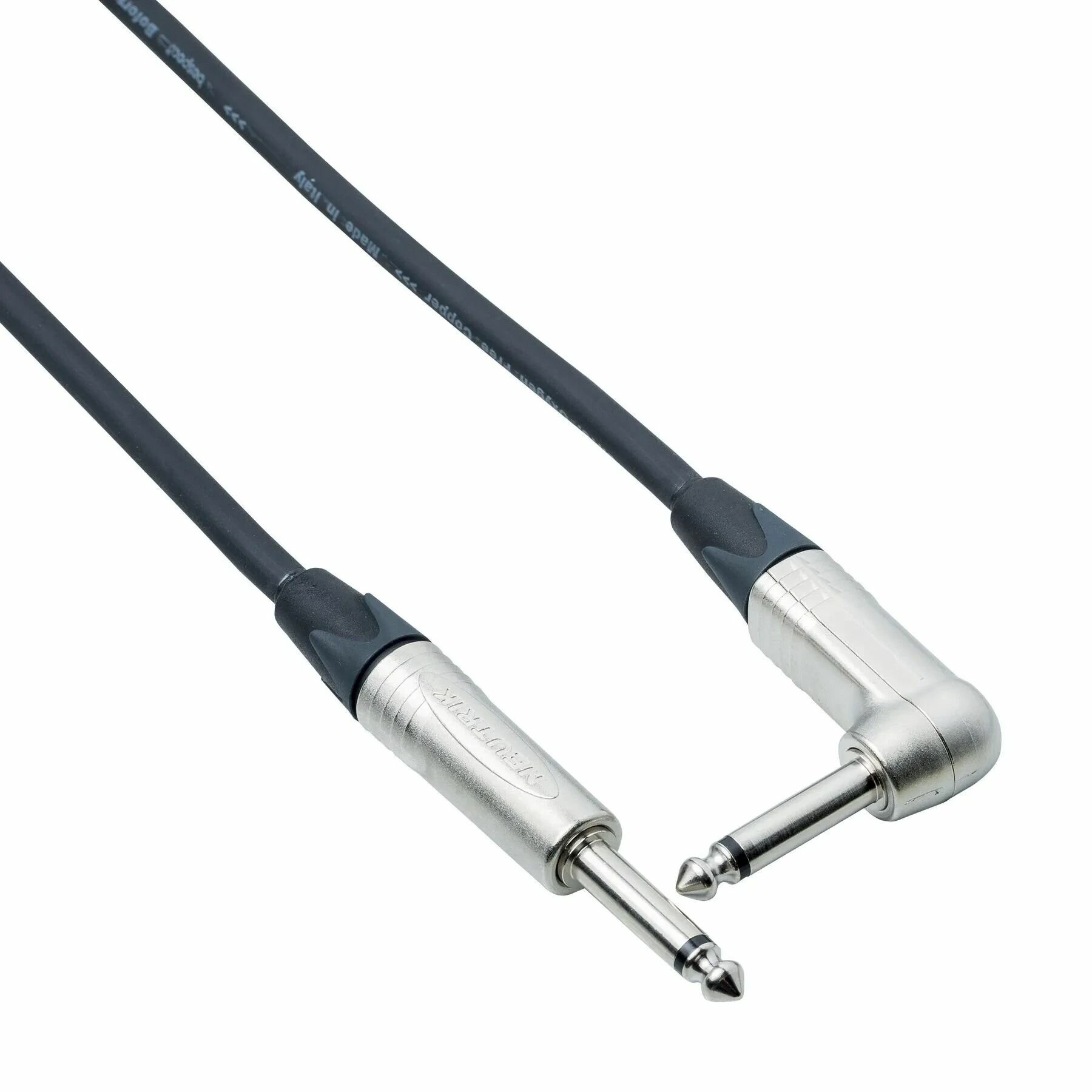 Кабель инструментальный для гитары Bespeco NCP600 6 м (прямой/угловой)