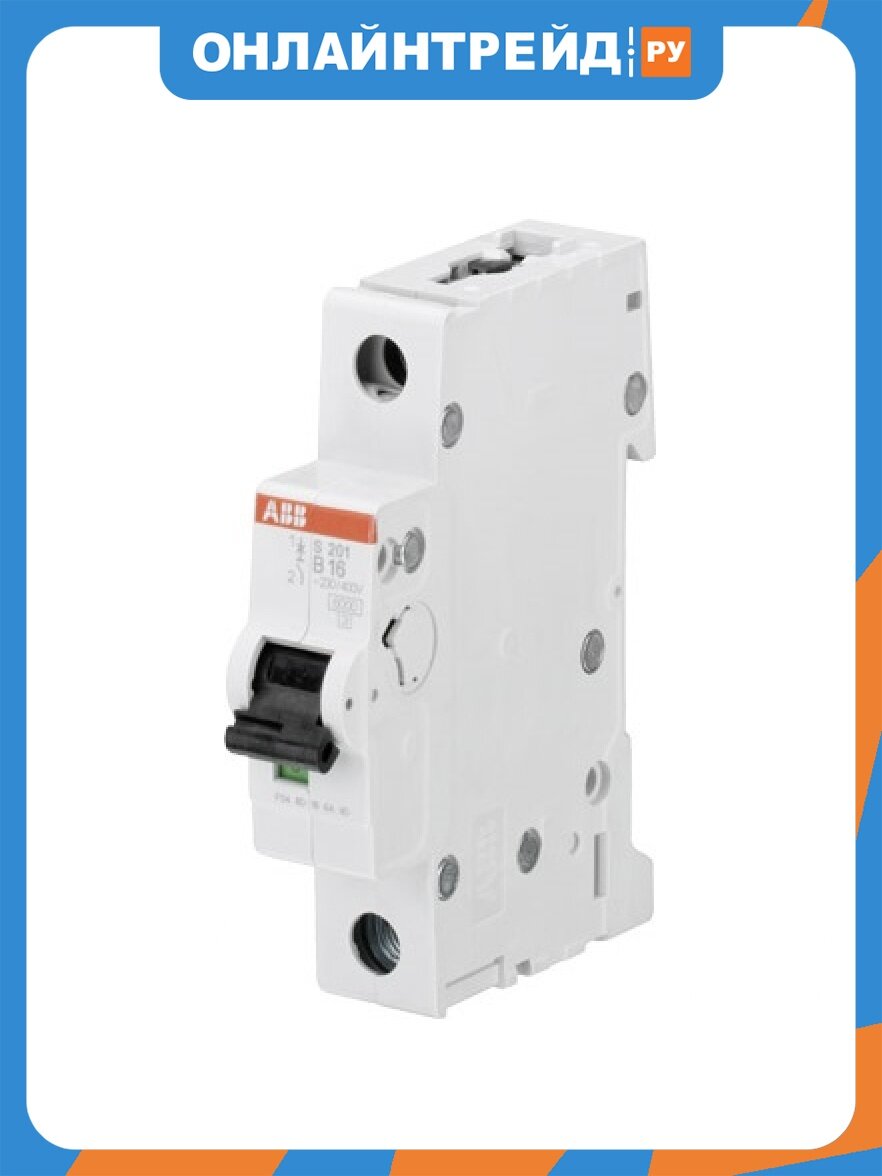 Автоматический выключатель Abb 1p B 6А 6кА S201, 2CDS251001R0065