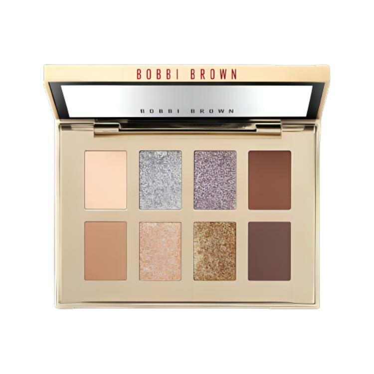 Палетка теней для век женская BOBBI BROWN 2024 Christmas Limited Luxurious Gold Eight Color Eye Shadows, оттенок # Dreamy Flash