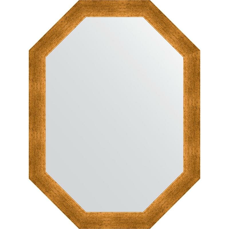 Зеркало Evoform Octagon 60x80 BY 7039 в багетной раме - Травленое золото 59 мм